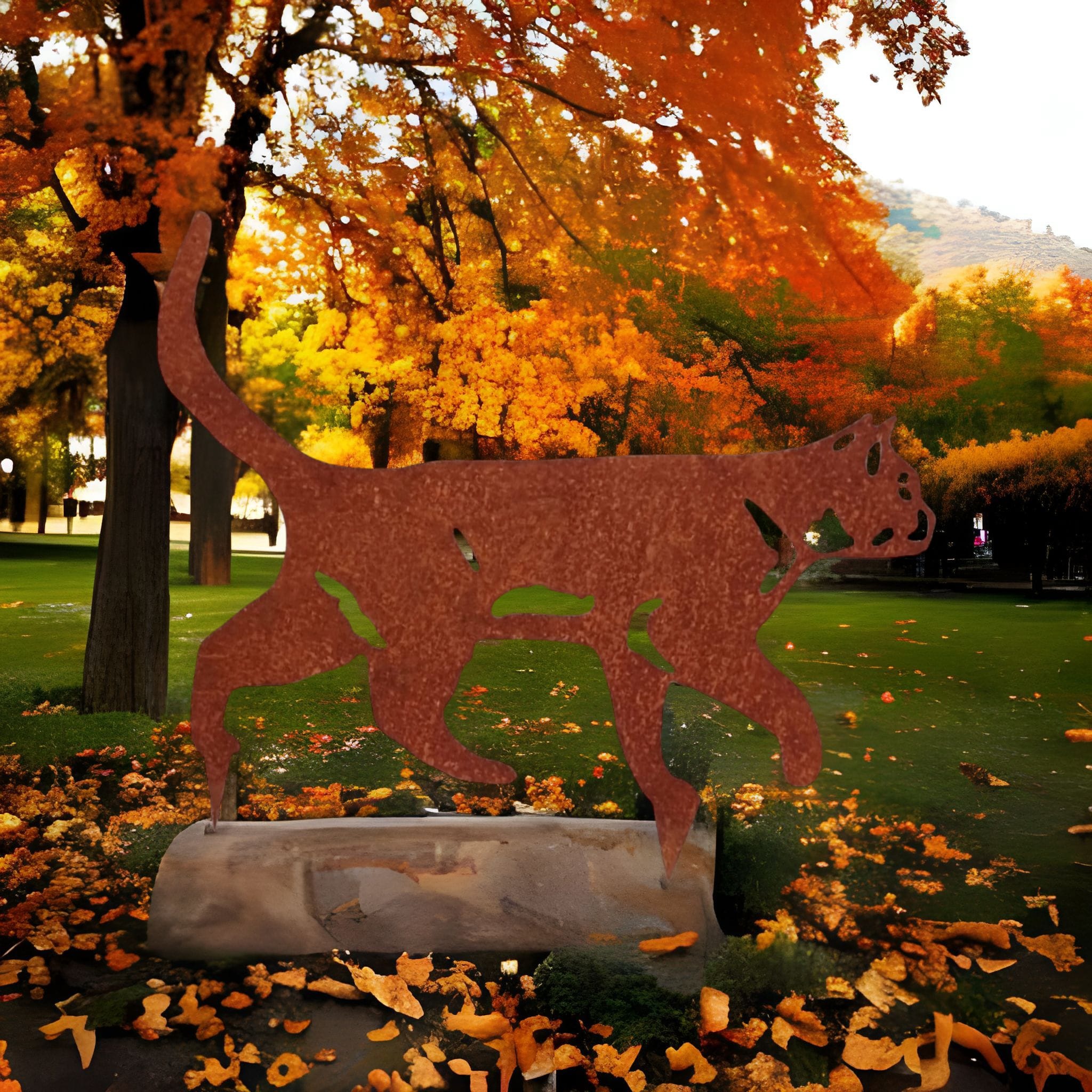 Tuinsteker lopende Kat Sammy H21 x B24cm - Avantius