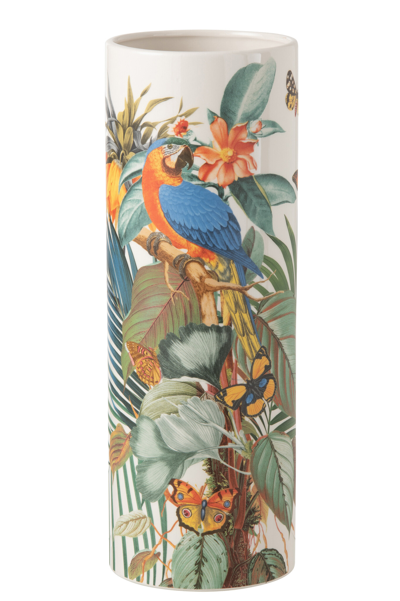 J-Line Vaas Vlinders Dolomiet Mix Groot - Avantius