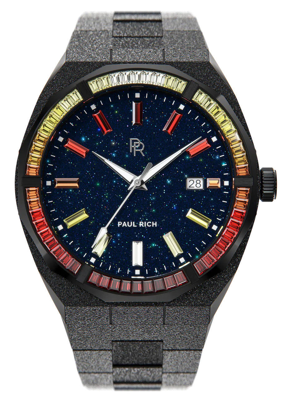 Paul Rich Frosted Midnight Sun Black MS02-A automatic watch 45 mm