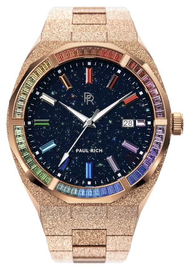 Paul Rich Infinity Rainbow Frosted Star Dust Gold Automatic watch