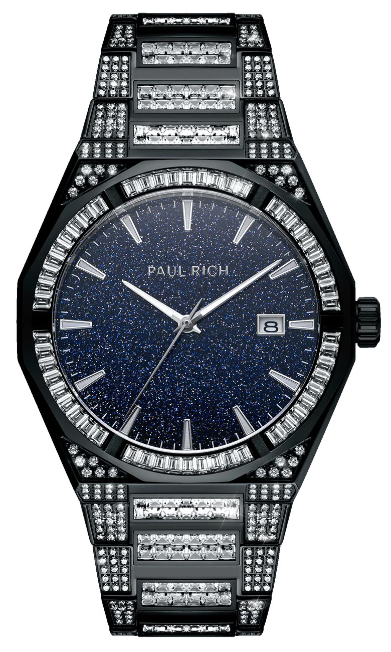 Paul Rich Iced Star Dust II Black ISD201-A automatic watch