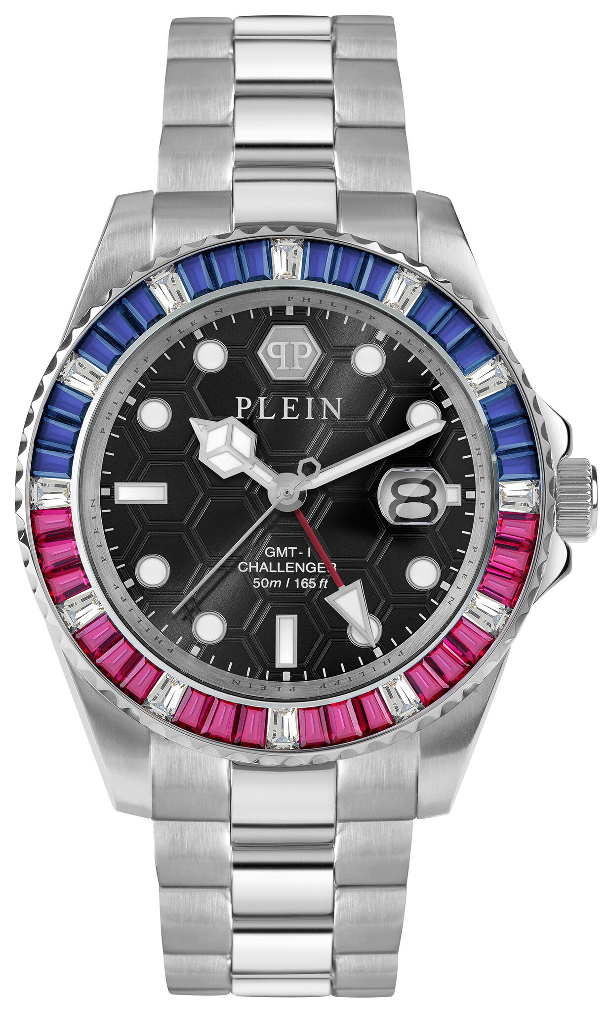 Philipp Plein PWPZA0124 GMT-I Challenger Baguettes watch