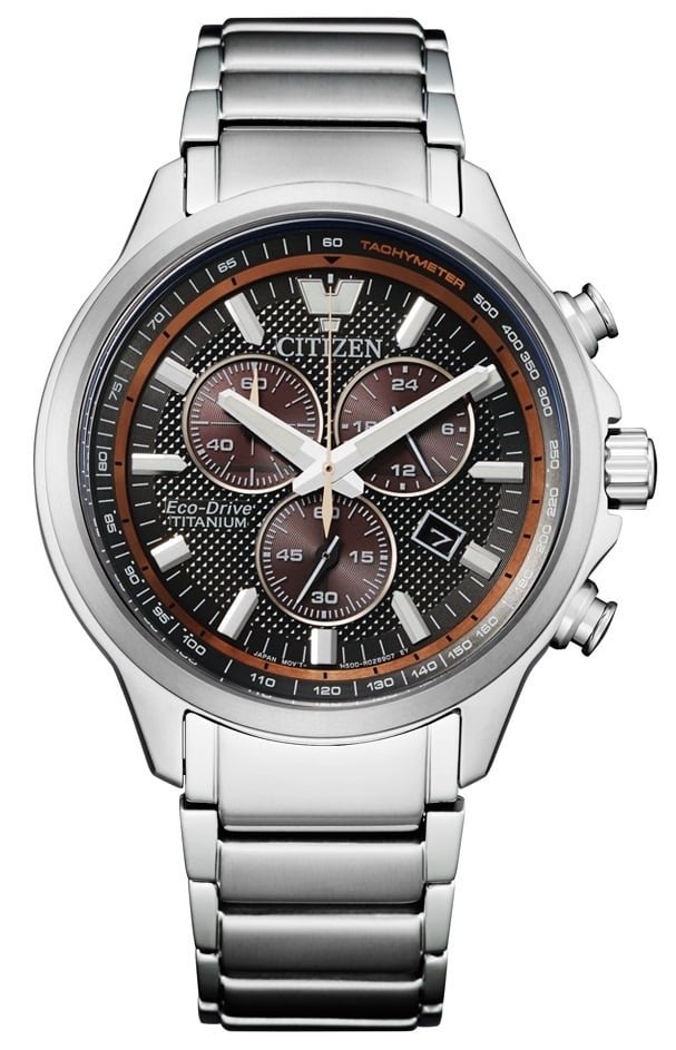 Citizen AT2470-85H Eco-Drive Super Titanium chronograph watch