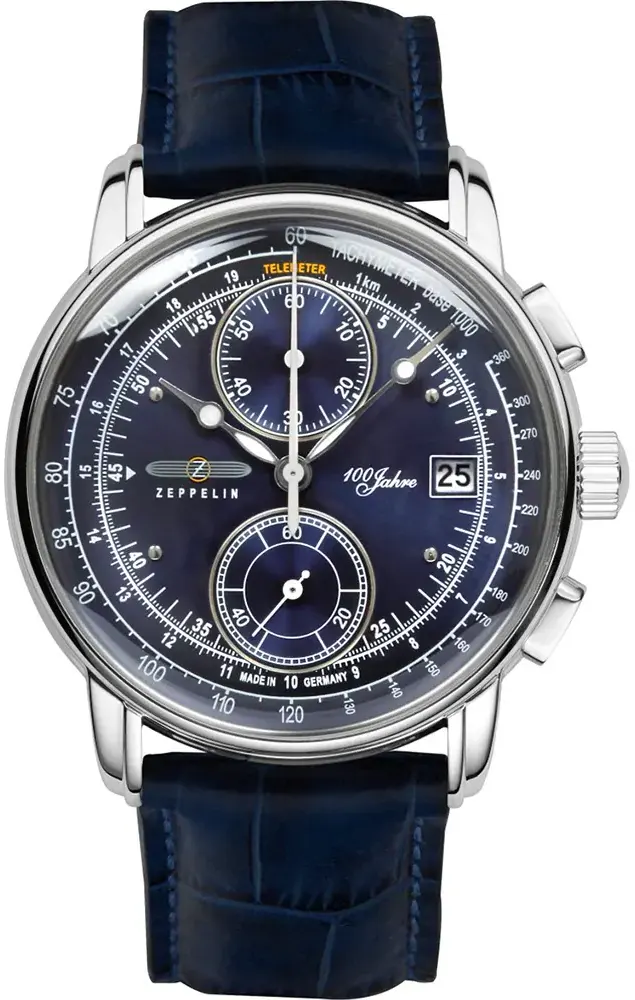 Zeppelin 8670-3 100 Years chronograph watch