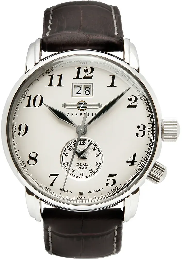 Zeppelin 7644-5 LZ 127 Graf Zeppelin Dual Time watch