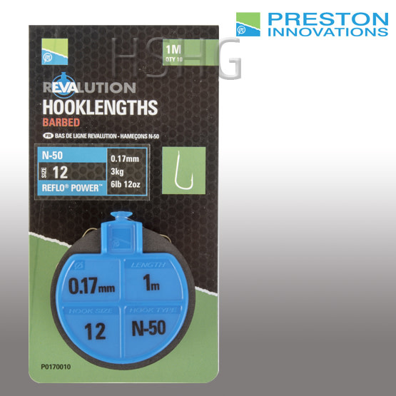 Preston N-50 Revalution Hooklengths Onderlijnen - Hengelsport het Gooi