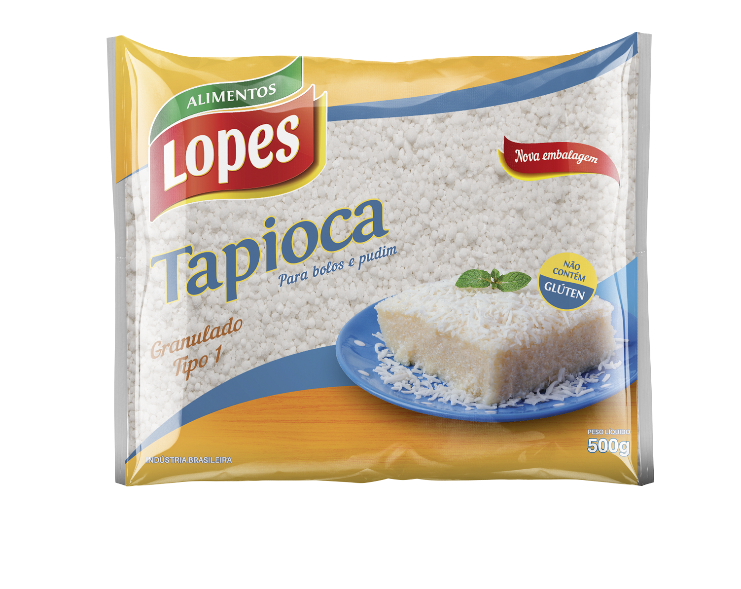 Tapioca Granulada Lopes 500g - Finalmente Brasil
