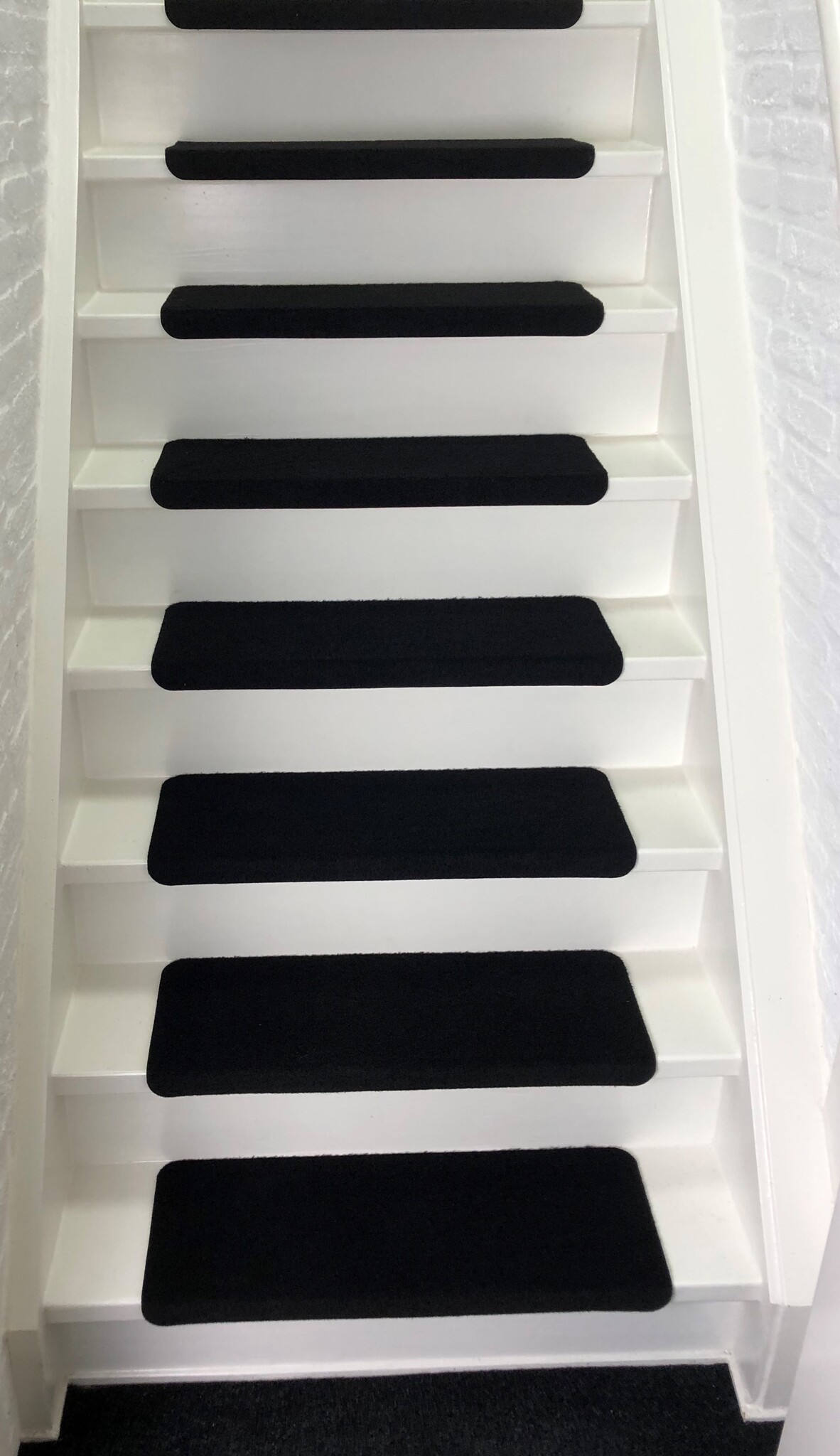 Robuust zwart 65x22x3,5cm rechthoekig - Elite Trapmatten
