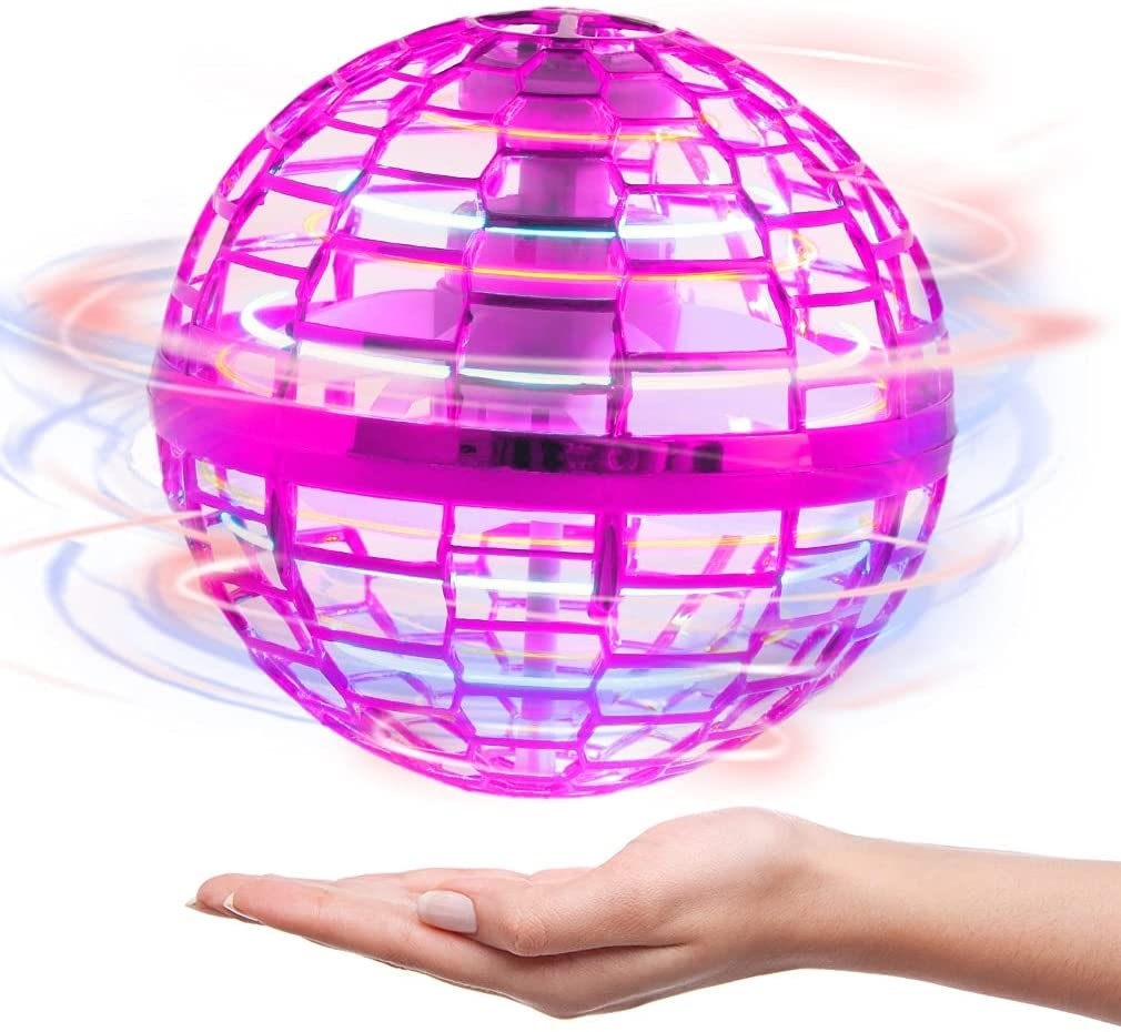 FlyNova Pro Vliegende Spinner - LED - Roze - Wantohave