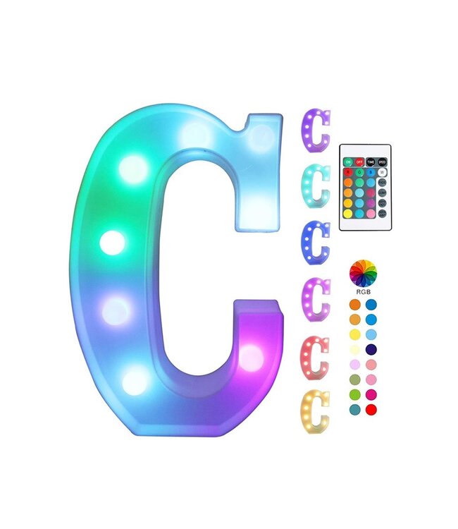 LED Lichtletters | 22 cm RGB Letters met Licht | Kopen bij Wantohave ...