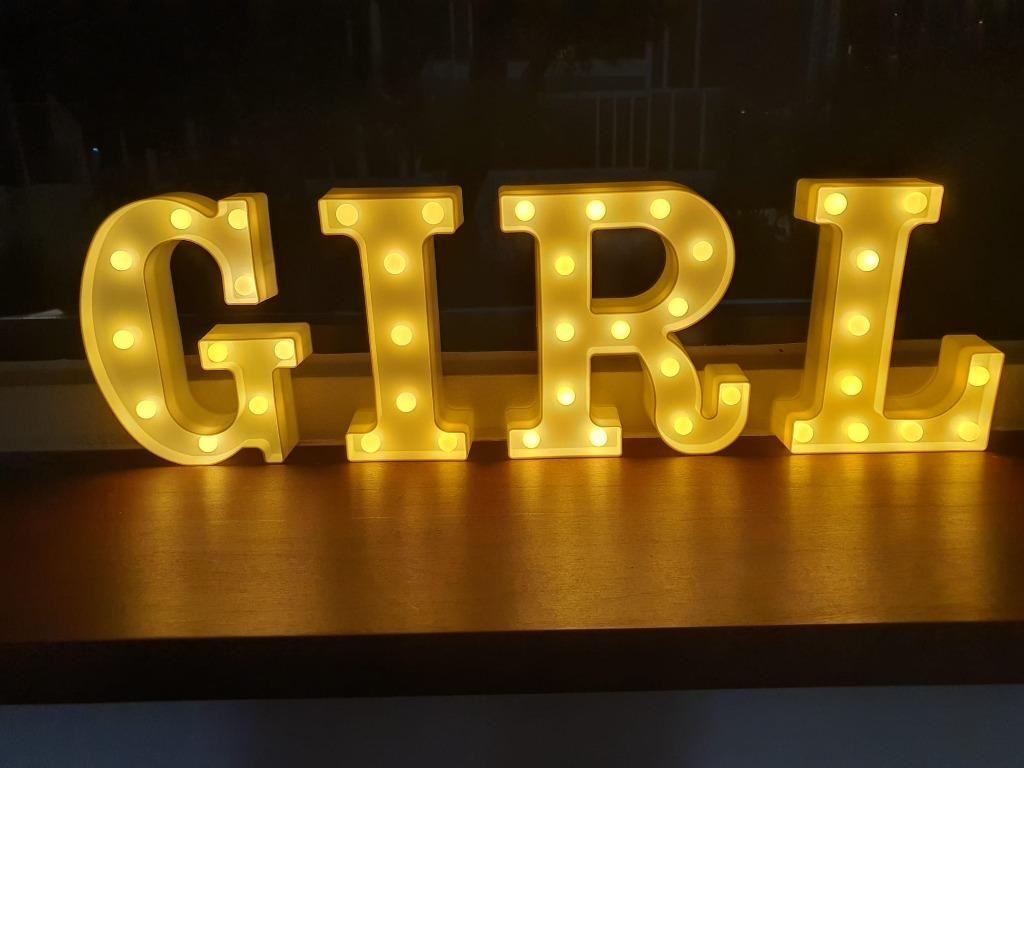 Lichtgevende Letters GIRL - Wit - LED - Wantohave