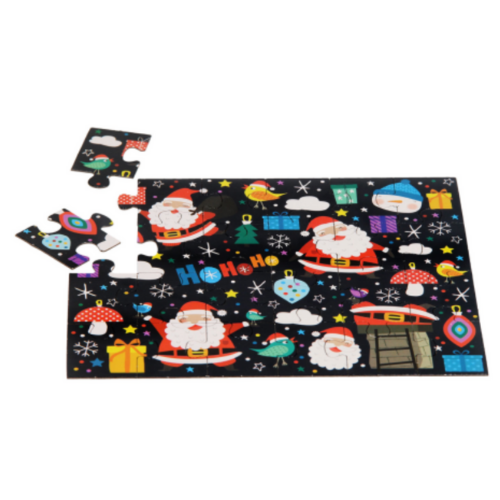 Puzzels, Legpuzzels - mini puzzel Kerst, 24 stukjes - Blik op Hout