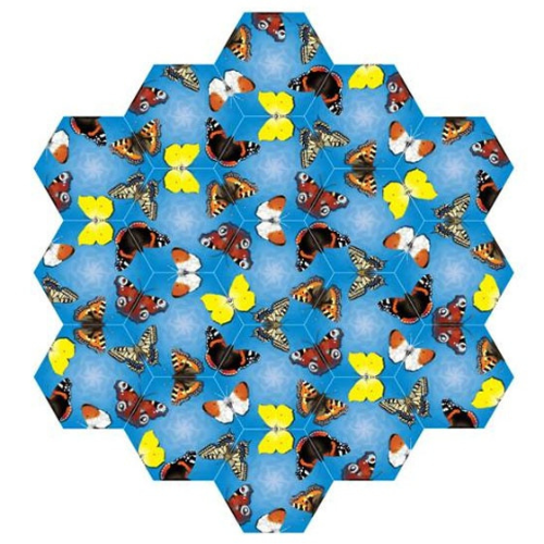 Puzzels, Legpuzzels - mini tegel puzzel Insecten en vlinders assorti, 8 ...