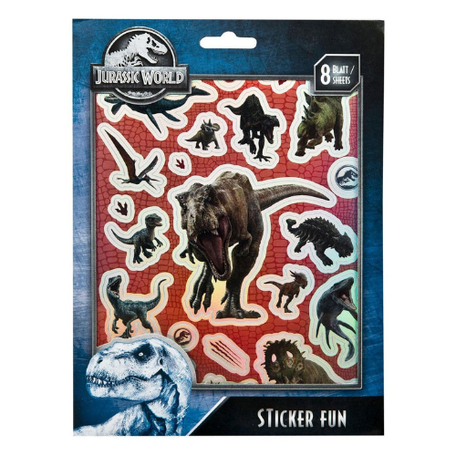 Knutselen, Stickers - Undercover Jurassic World stickerset, 8 vellen ...
