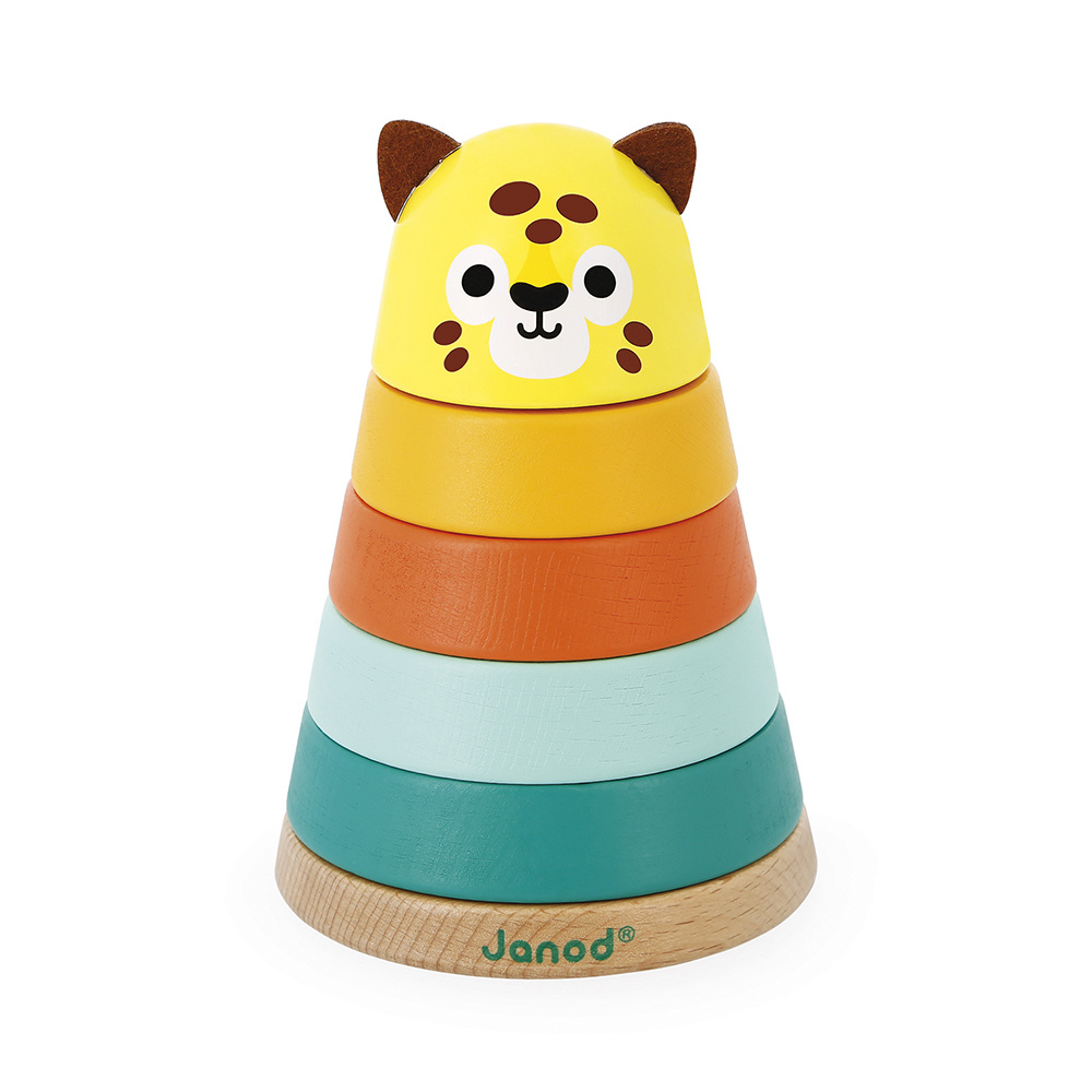 Janod Tropik - Stapeltoren Jaguar - Blik op Hout