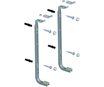 Set Rofix J-beugels voor radiatoren van 200mm hoog | CVtopper.nl
