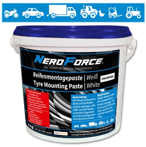 UNIVERSAL Tyre Mounting Paste - White | NeroForce GmbH