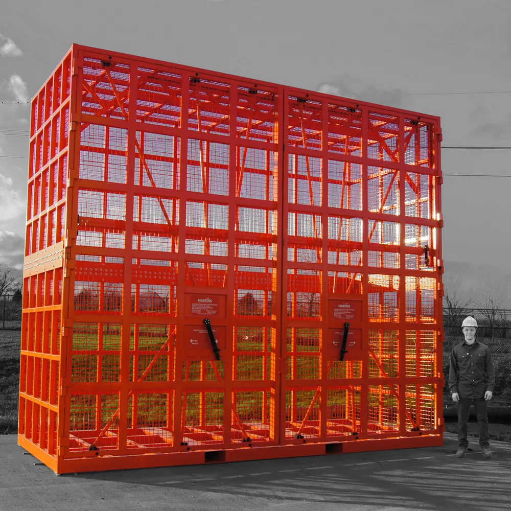 OTR Tyre inflation safety cage 96" OD | NeroForce GmbH