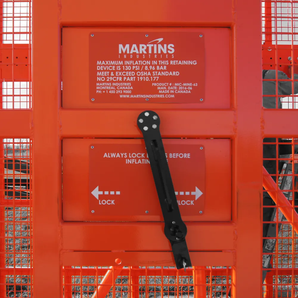 OTR Tyre inflation safety cage 96" OD | NeroForce GmbH