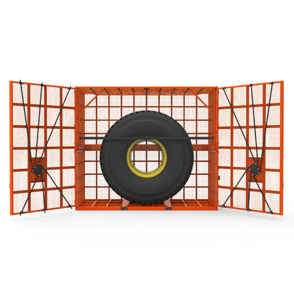OTR Tyre inflation safety cage 96" OD | NeroForce GmbH