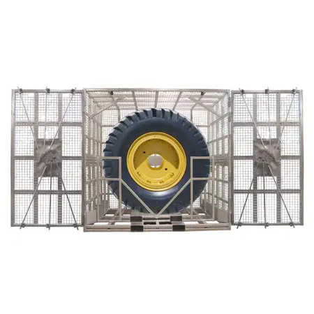 OTR Tyre inflation safety cage 96" OD | NeroForce GmbH