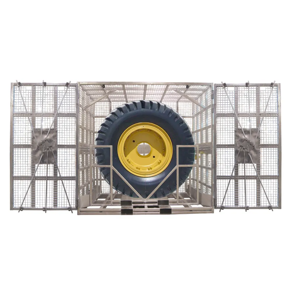 OTR Tyre inflation safety cage 96" OD | NeroForce GmbH