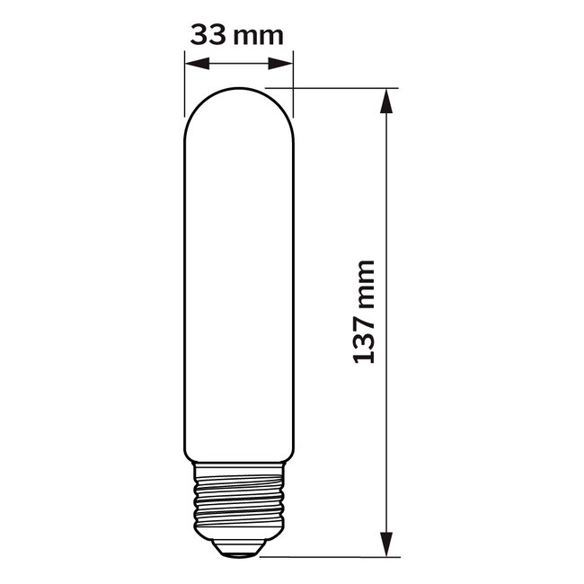 Master Value LED Bulb | E27 | T32 Tubular Goud | 4W (vervangt 25W ...