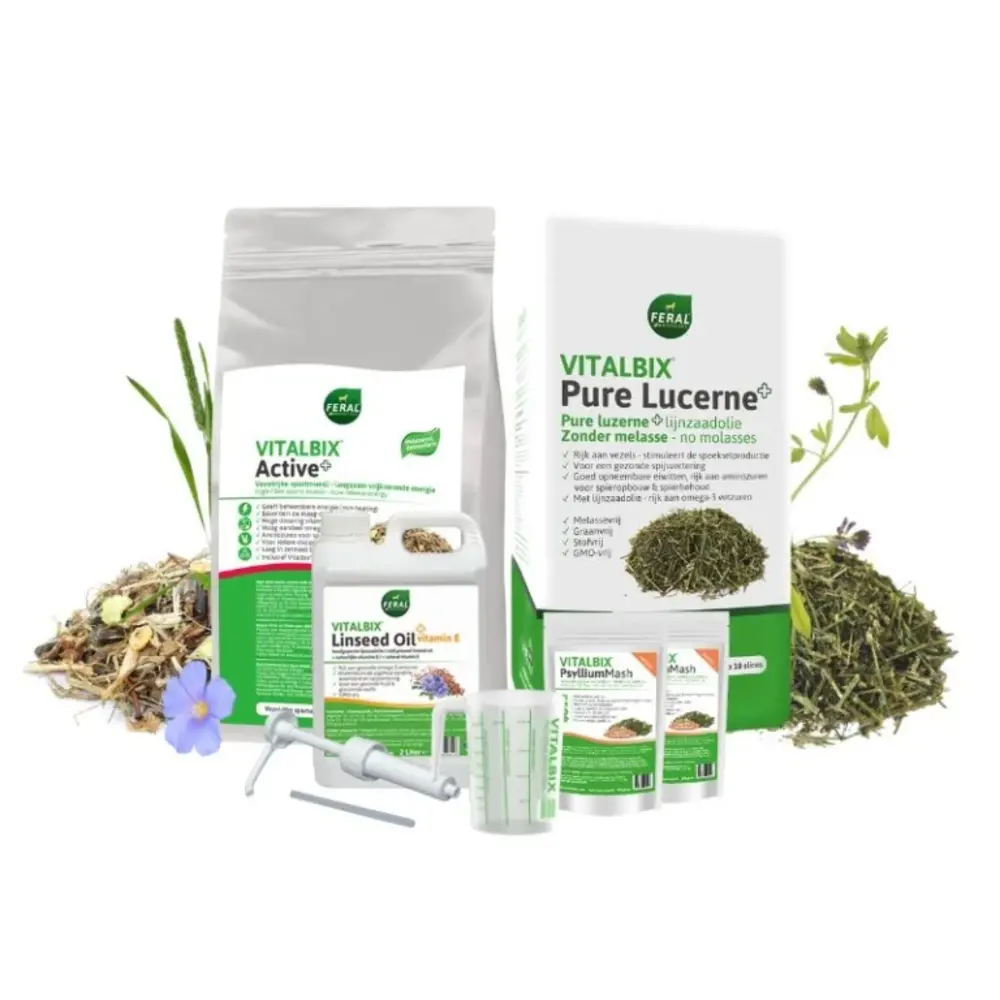 Value Pack Active+ 22 kg, Lucerne + Linseed Oil 5L - Becidor