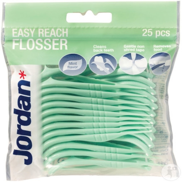 Jordan Easy Reach Flosser - 25st - deonlinetandarts.nl