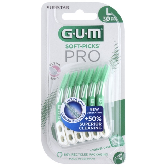 GUM Soft-Picks Advanced Pro Large - 30 stuks - deonlinetandarts.nl