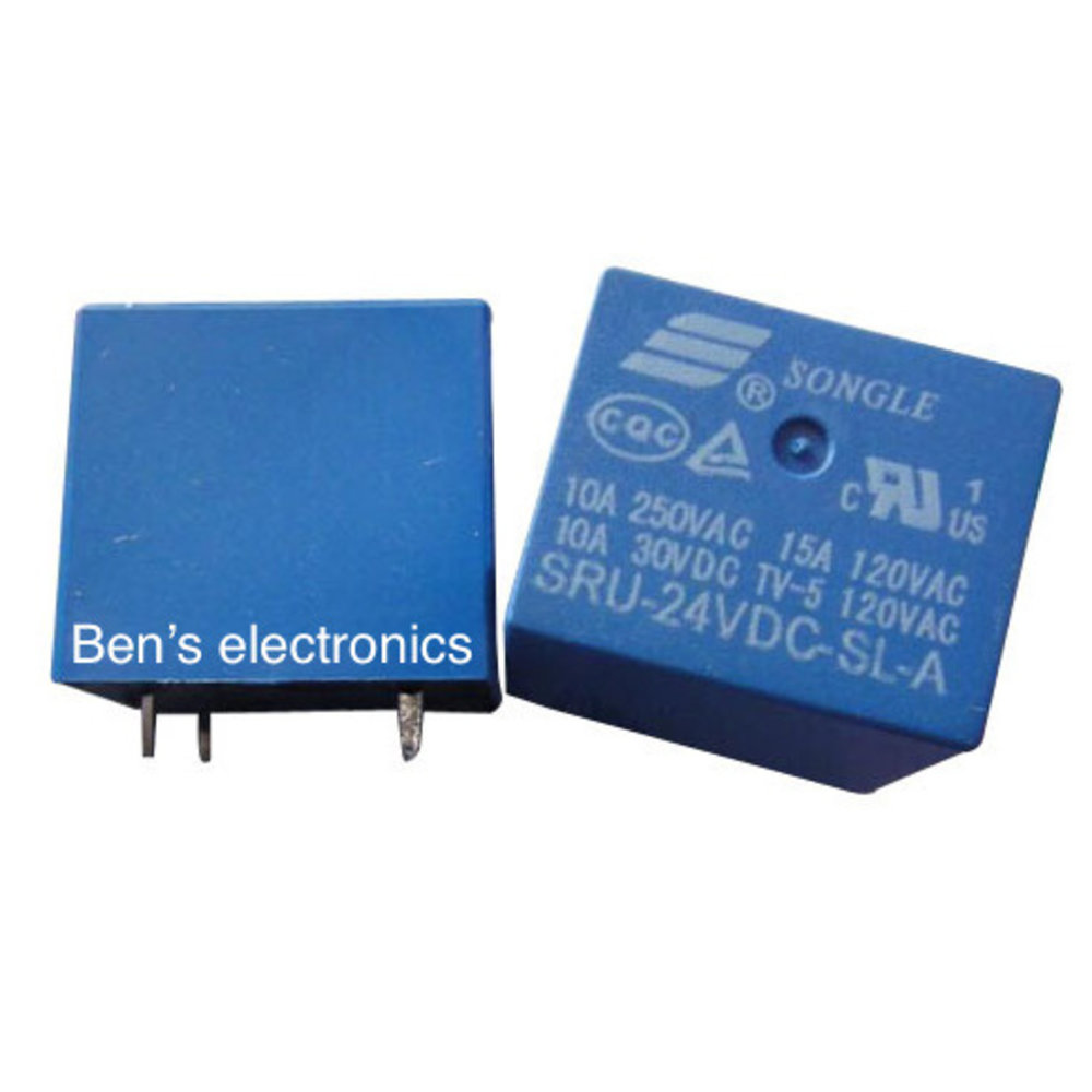 Printrelais 24v DC SRD-24VDC-SL-C - Ben's electronics
