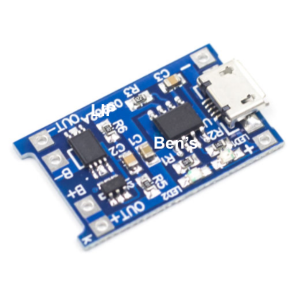 TP4056 Lipo accu lader 1A - Ben's electronics