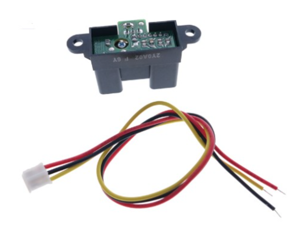 Optische sensor Sharp 2Y0A02 afstand sensor - Ben's electronics