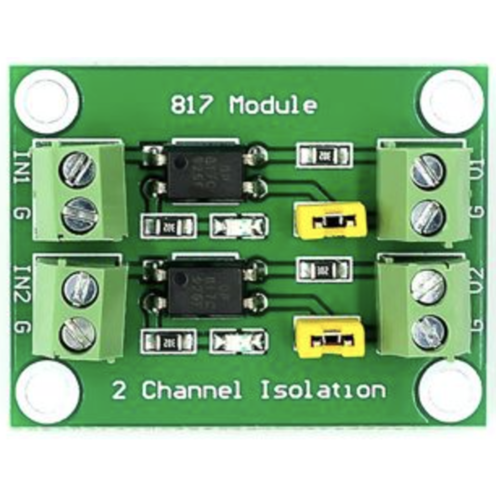 2 kanaals optocoupler board - Ben's electronics