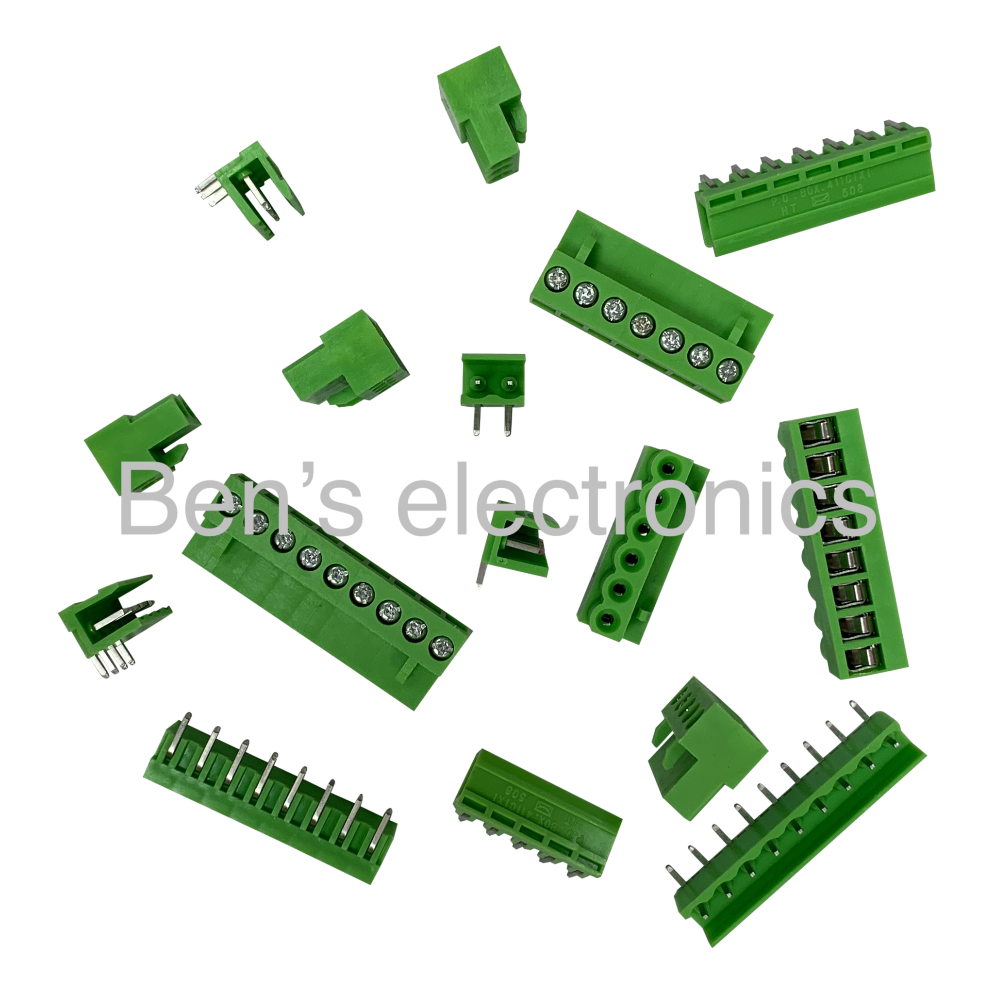 Insteekbare schroef connector incl pinheader - Ben's electronics
