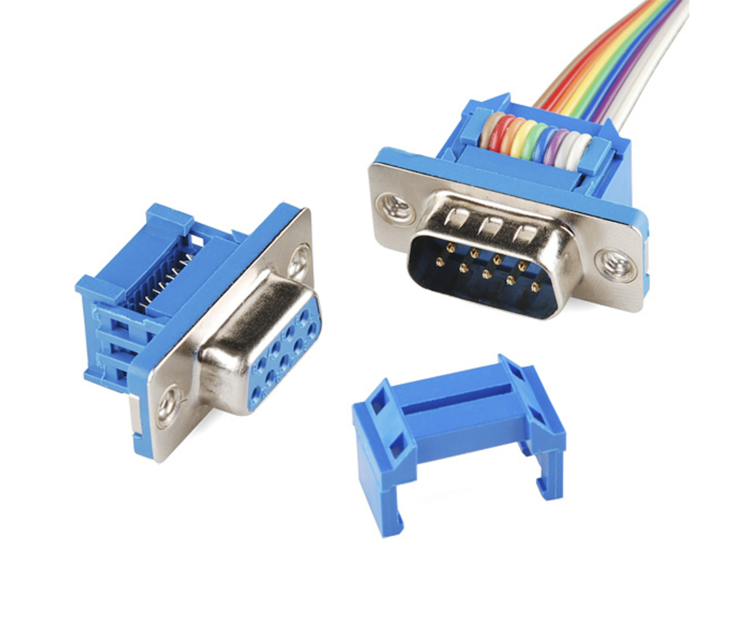 D-sub female connector 9 polig lint kabel - Ben's electronics