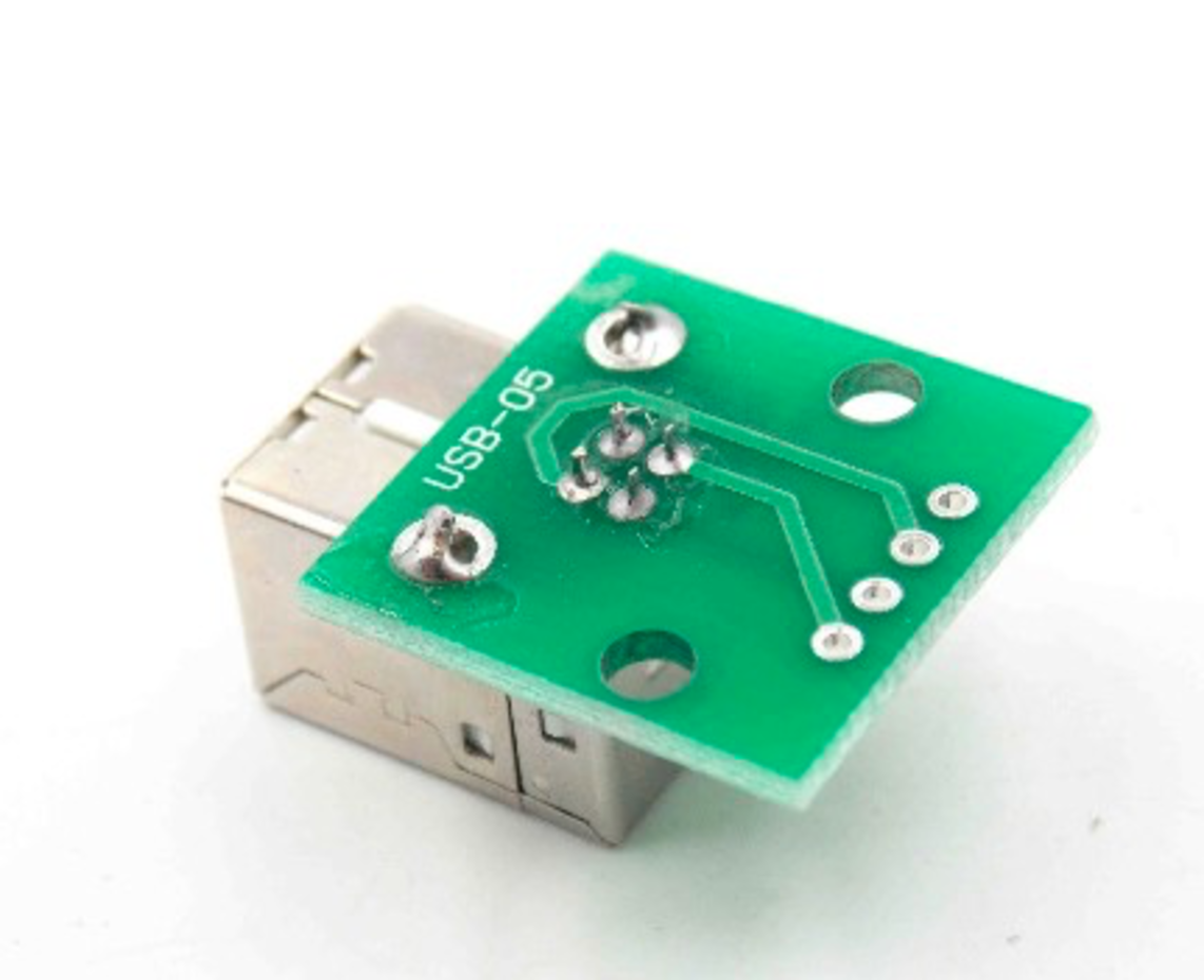 USB type B female breakout - Ben's electronics