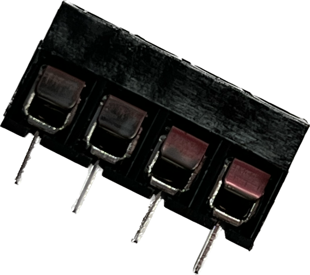Schroefconnector zwart 4 polig - Ben's electronics