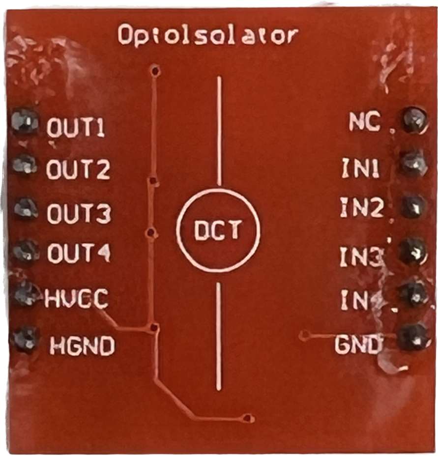 TLP281 4 kanaals optocoupler board - Ben's electronics