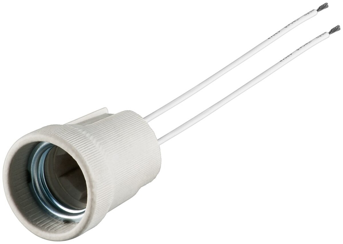 E27 lampfitting met aansluitdraden - Ben's electronics