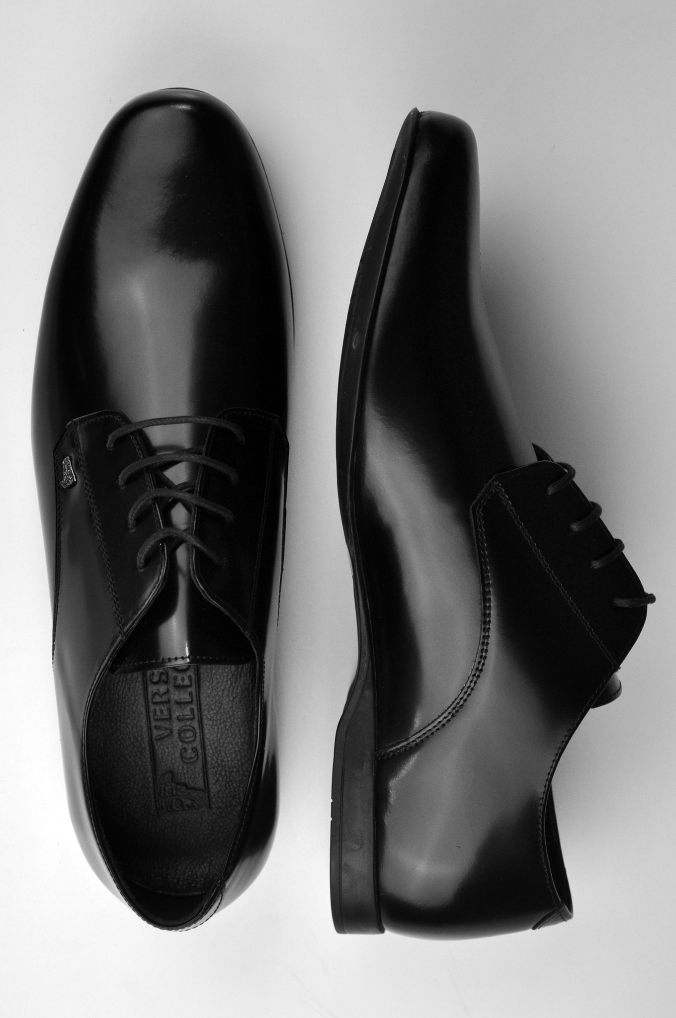 Versace scarpe stringate eleganti nere - Montenapoleone