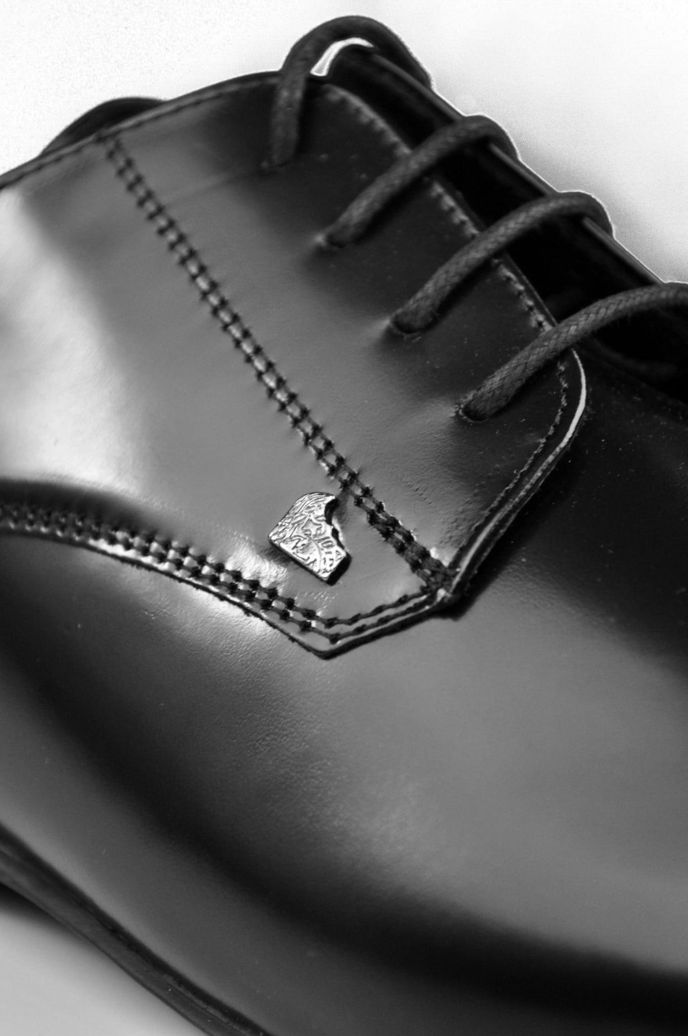 Versace scarpe stringate eleganti nere - Montenapoleone