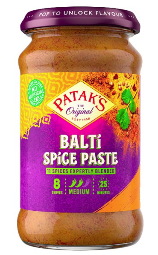 Patak's Balti Spice Paste 6x283g | Indian Selection - Kellys Wholesale ...