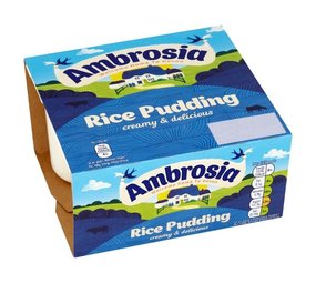 Ambrosia Rice Pudding Pots 3x4x125g | British Baking - Kellys Wholesale ...