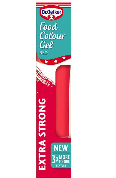 Dr Oetker Food Colour Gel Red 6x15g | British Baking - Kellys Wholesale ...