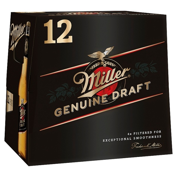 Miller Genuine Draft bottles 12x330ml| British & American Wholesaler ...