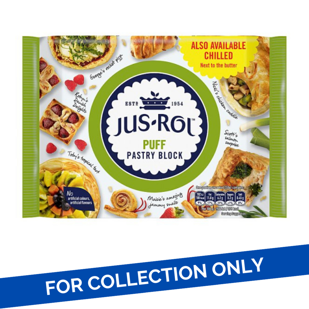 Jus Rol Puff Pastry Block 6x500g - Kellys Wholesale & Distribution