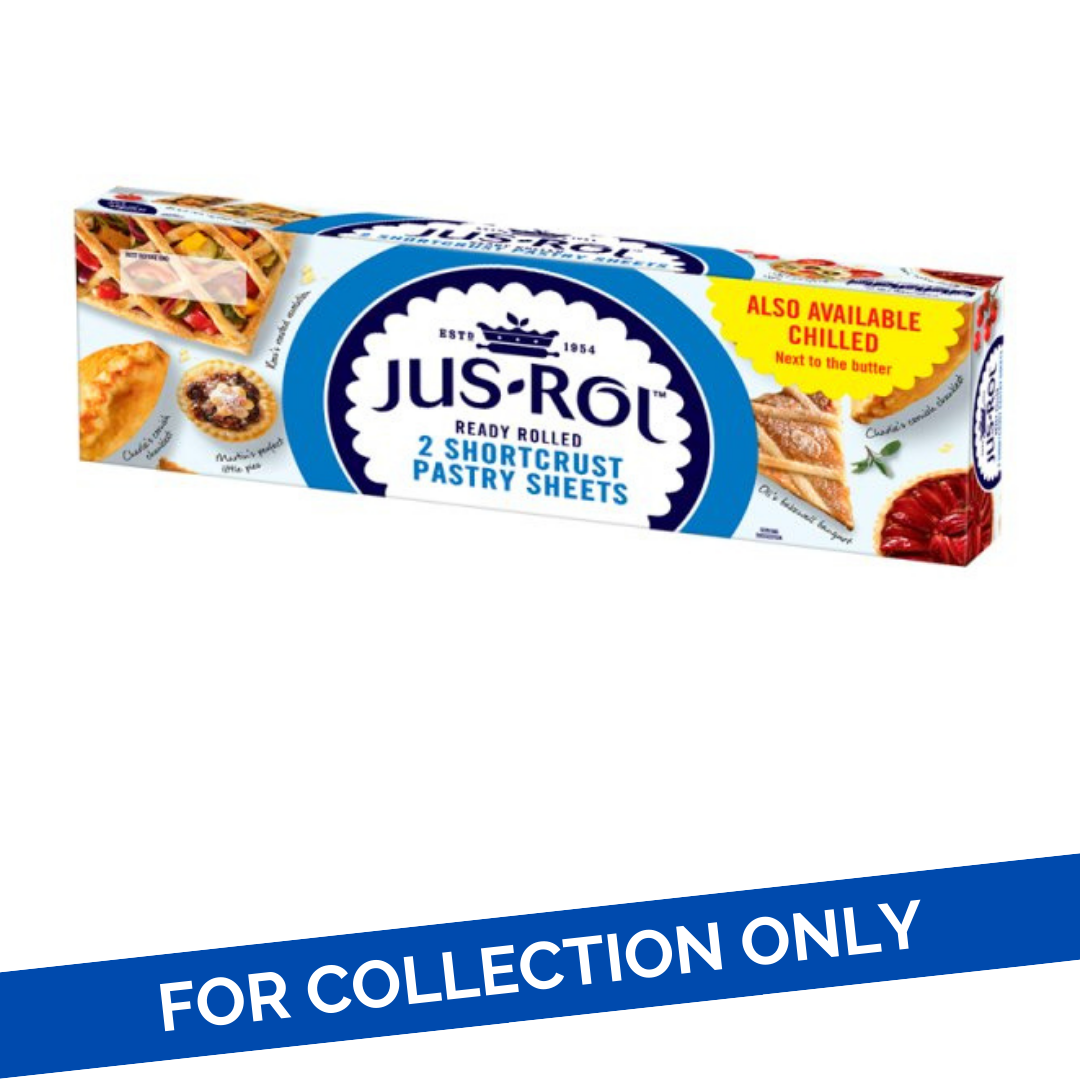 Jus Rol 2 Shortcrust Pastry Sheets 6x640g - Kellys Wholesale & Distribution