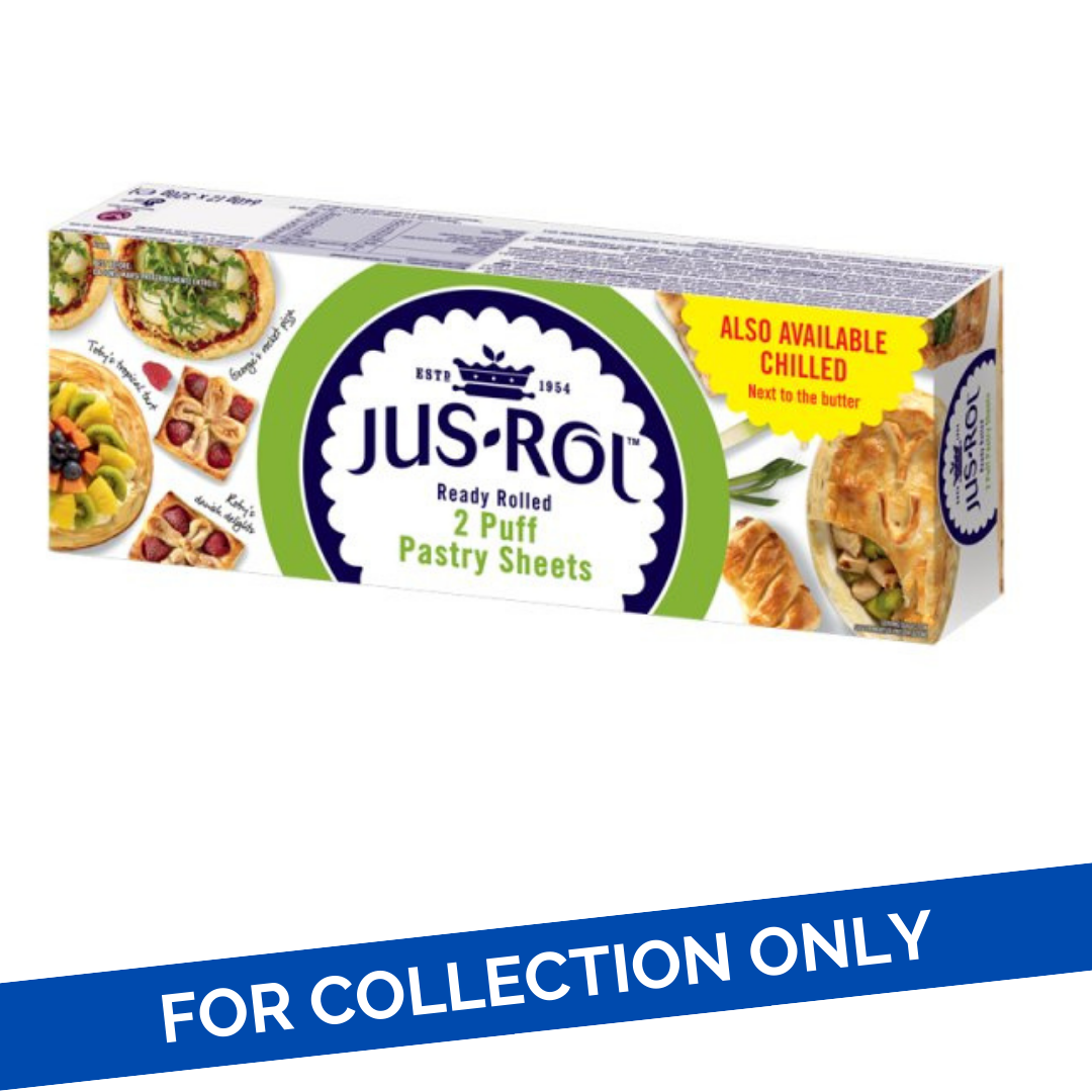 Jus Rol 2 Puff Pastry Sheets 6x640g - Kellys Wholesale & Distribution