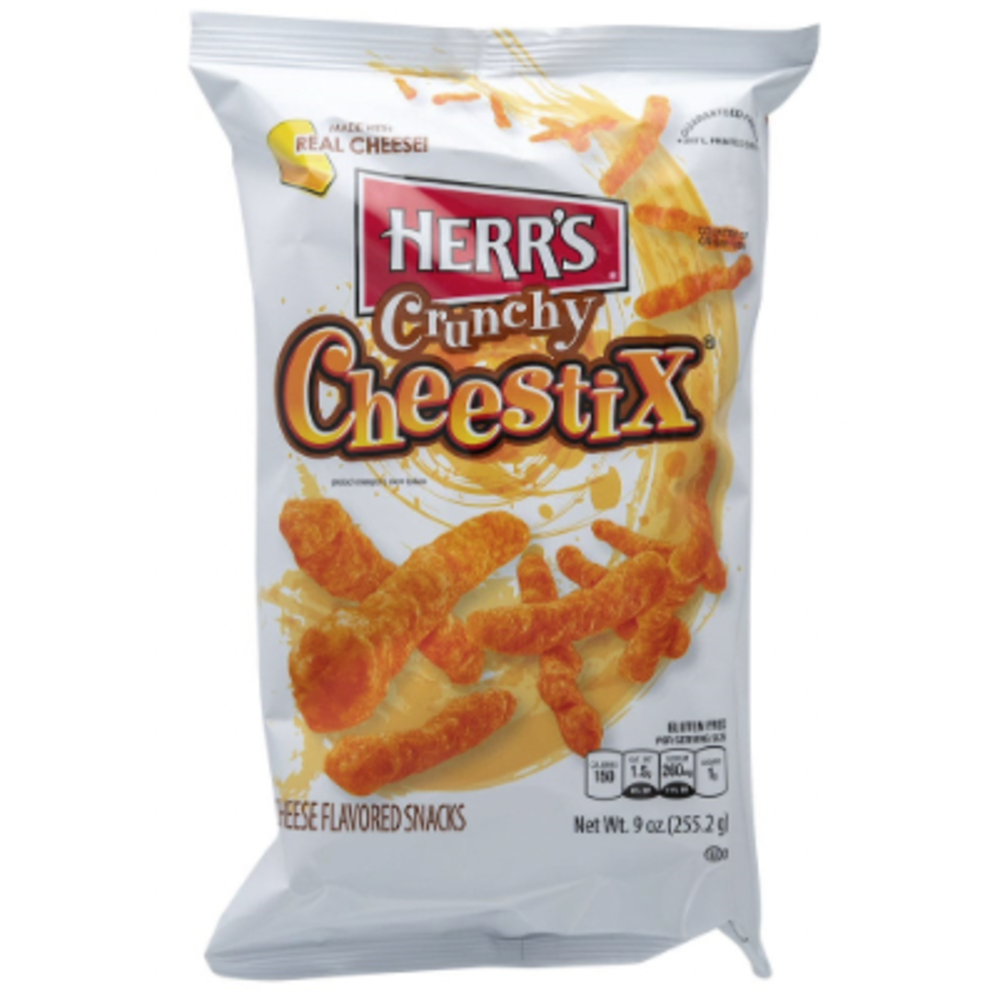Herr's Crunchy cheese sticks 8x227g - Kellys Wholesale & Distribution